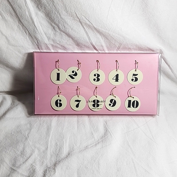 kate spade | Party Supplies | New Kate Spade New York Drink Tag Set ...